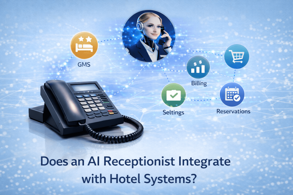 Does an AI Receptionist Integrate with Hotel Systems?